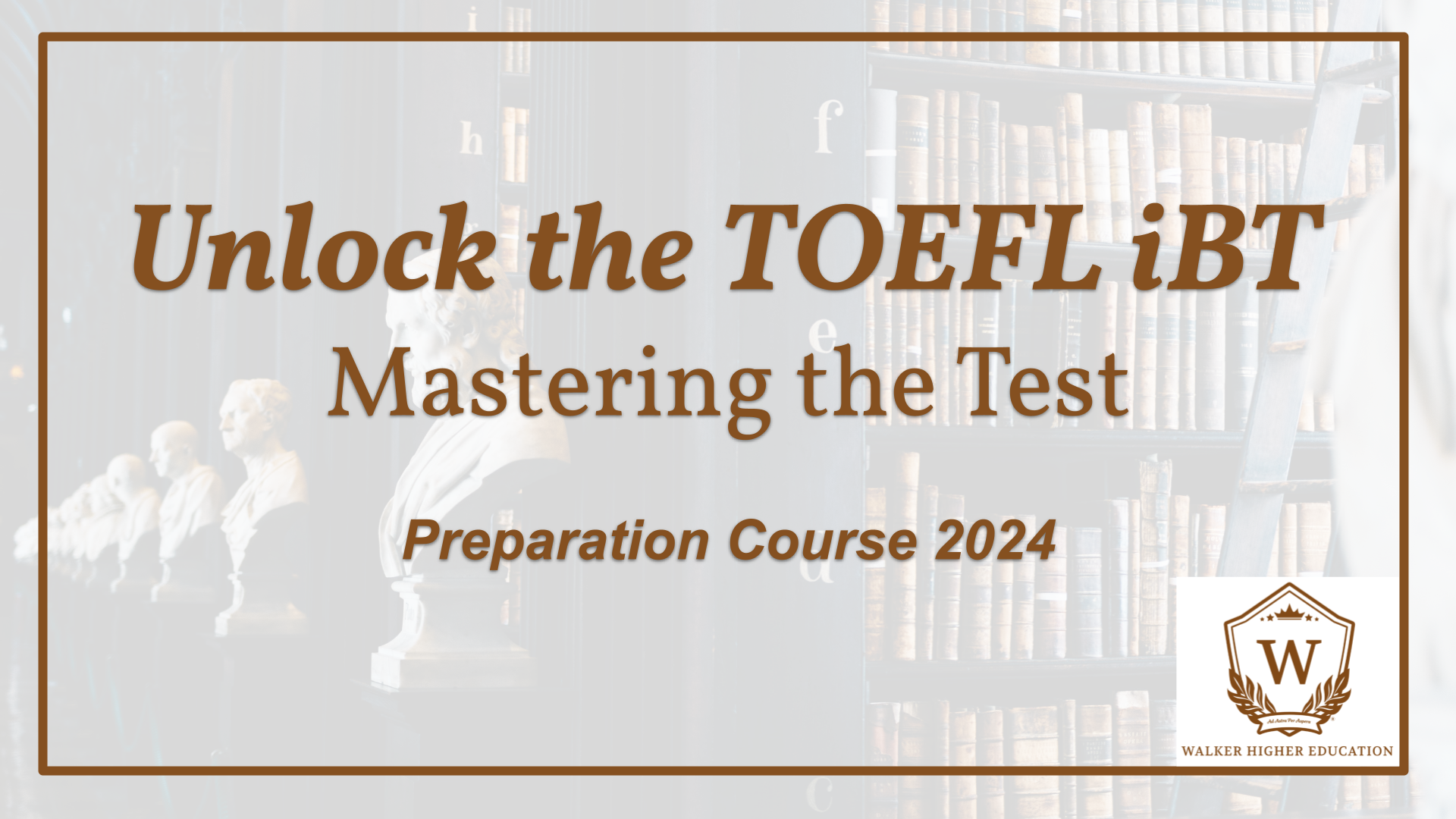 Unlock the TOEFL iBT: Mastering the Test Preparation Course