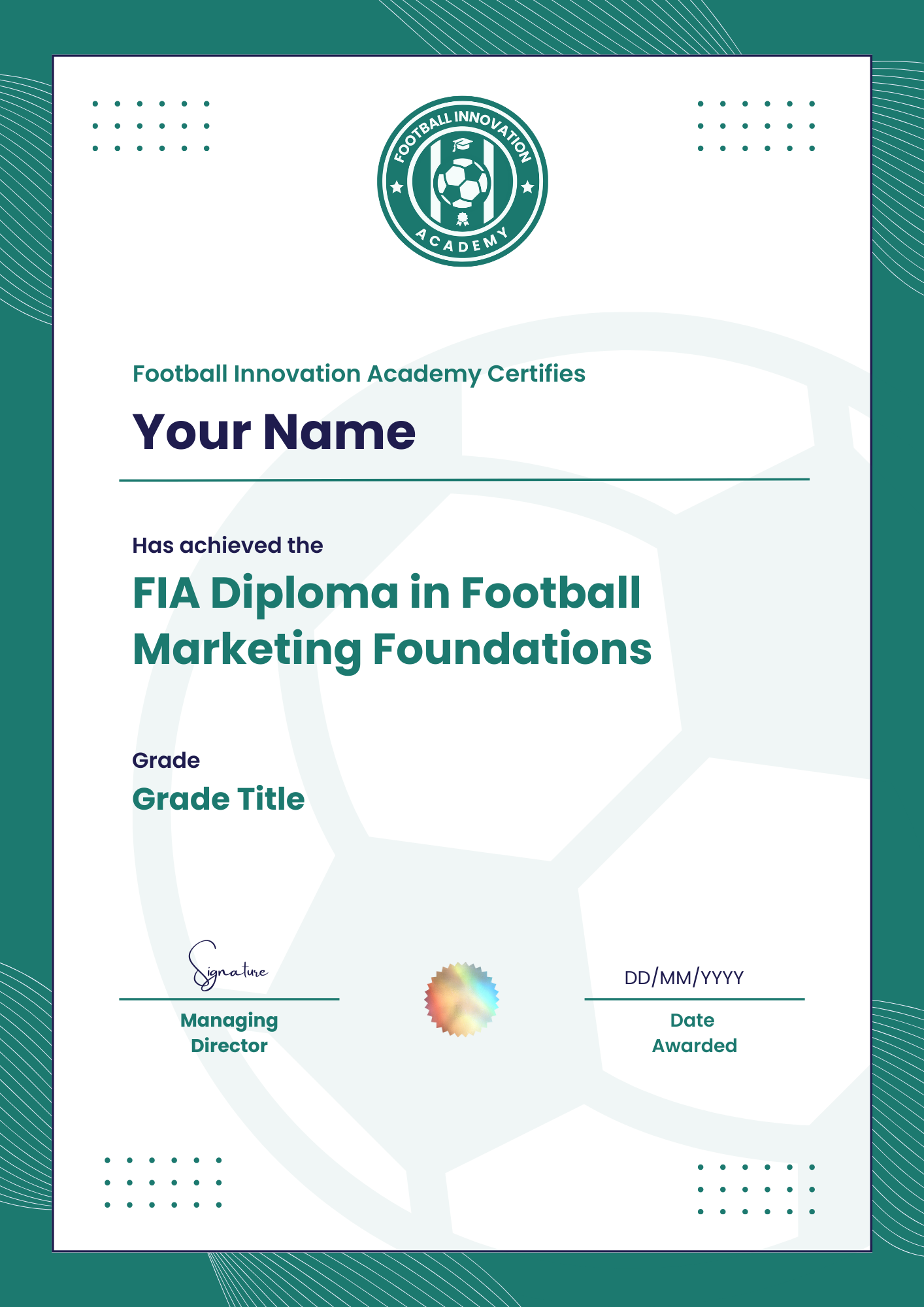 FIA Professional Certificate in Marketing and Communications