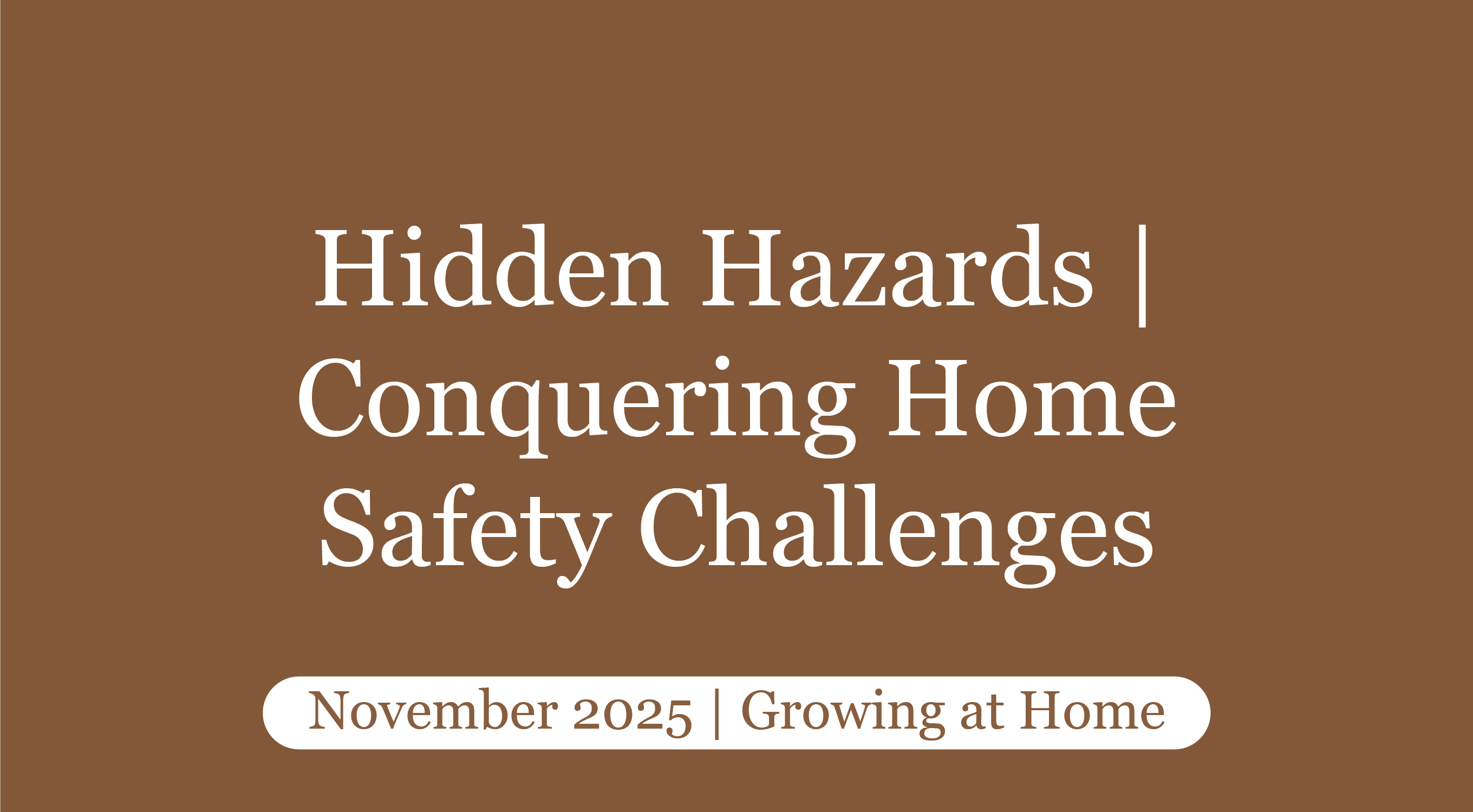 Hidden Hazards | Conquering Home Safety Challenges