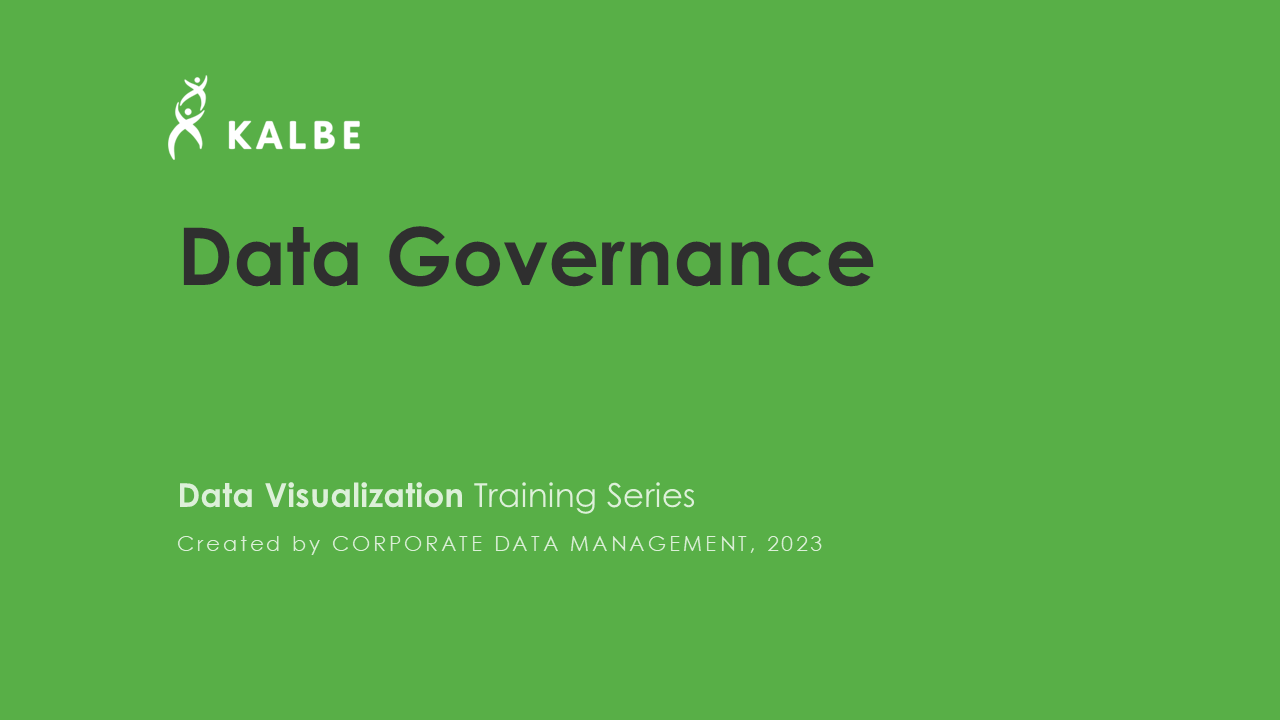 Introduction to Data Governance