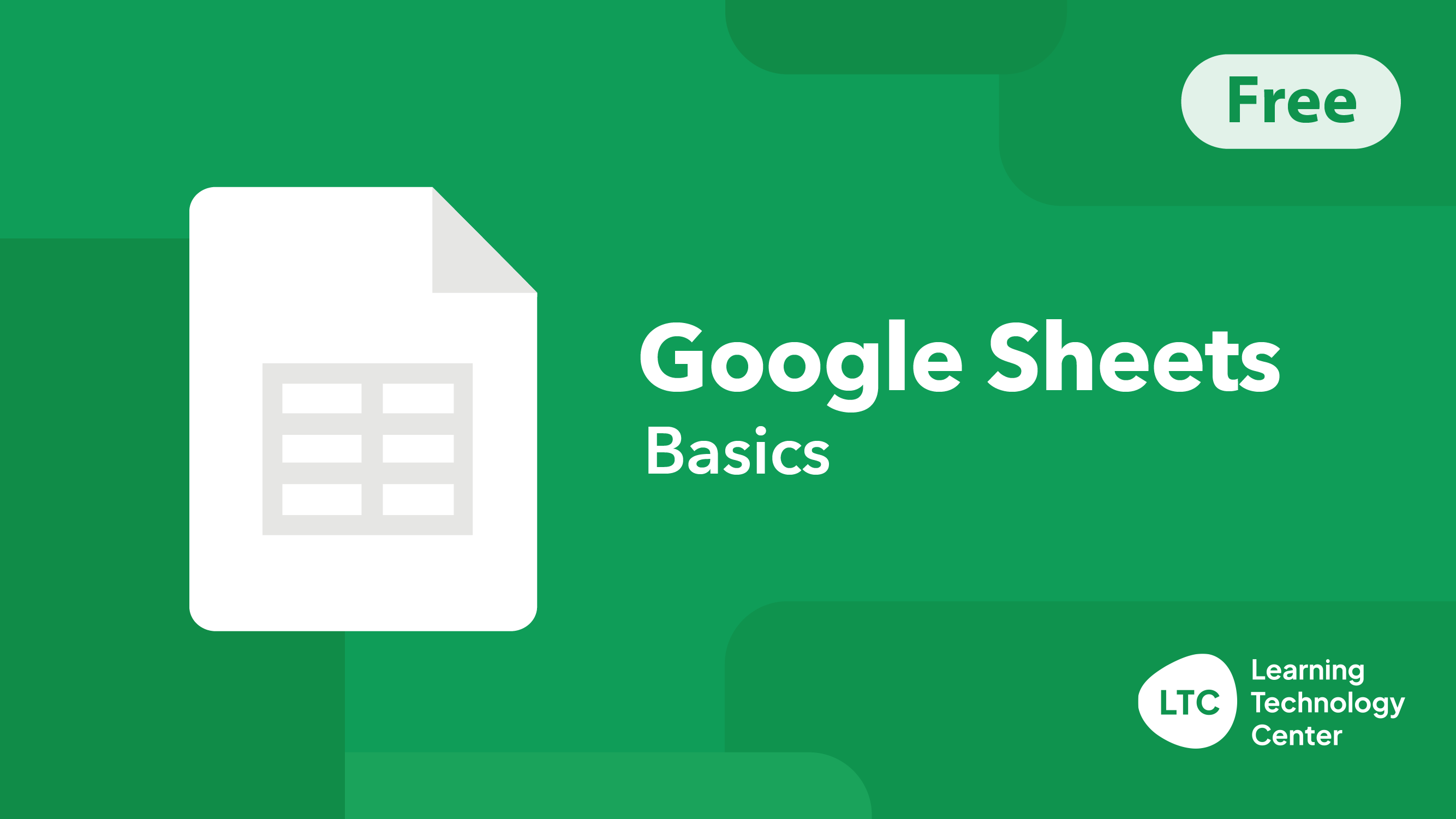 Google Sheets Basics
