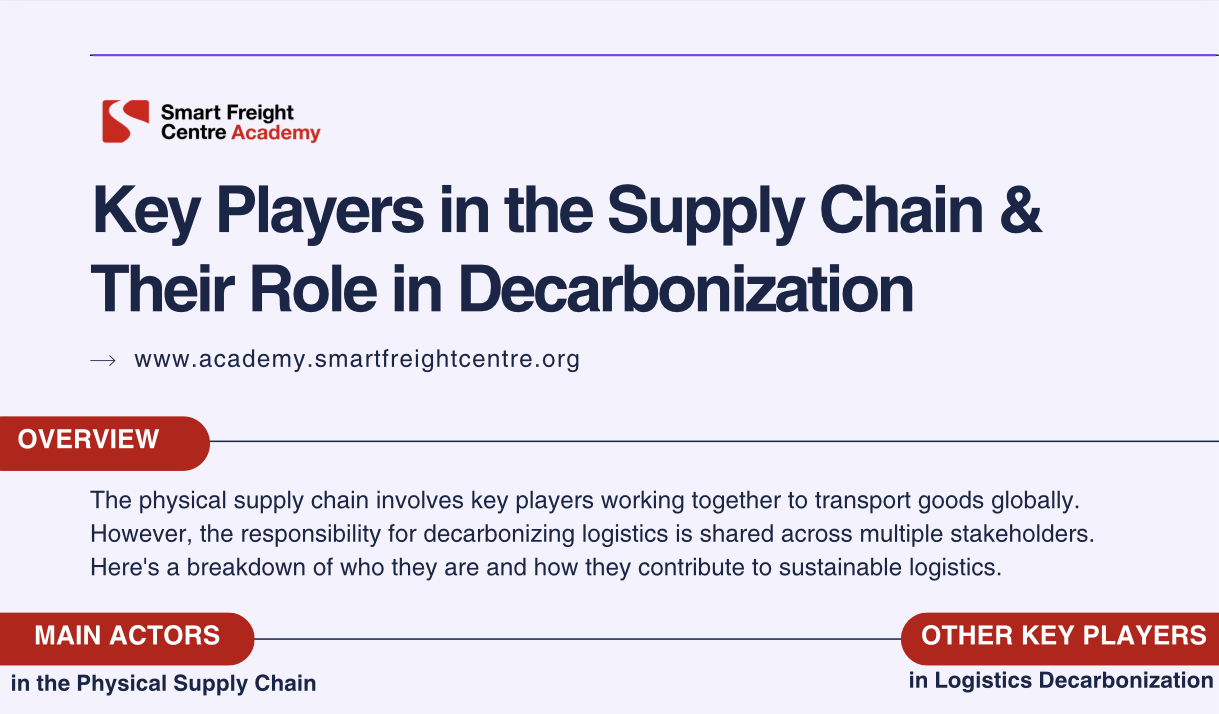 Key Players in Decarbonizing Logistics – A Visual Guide