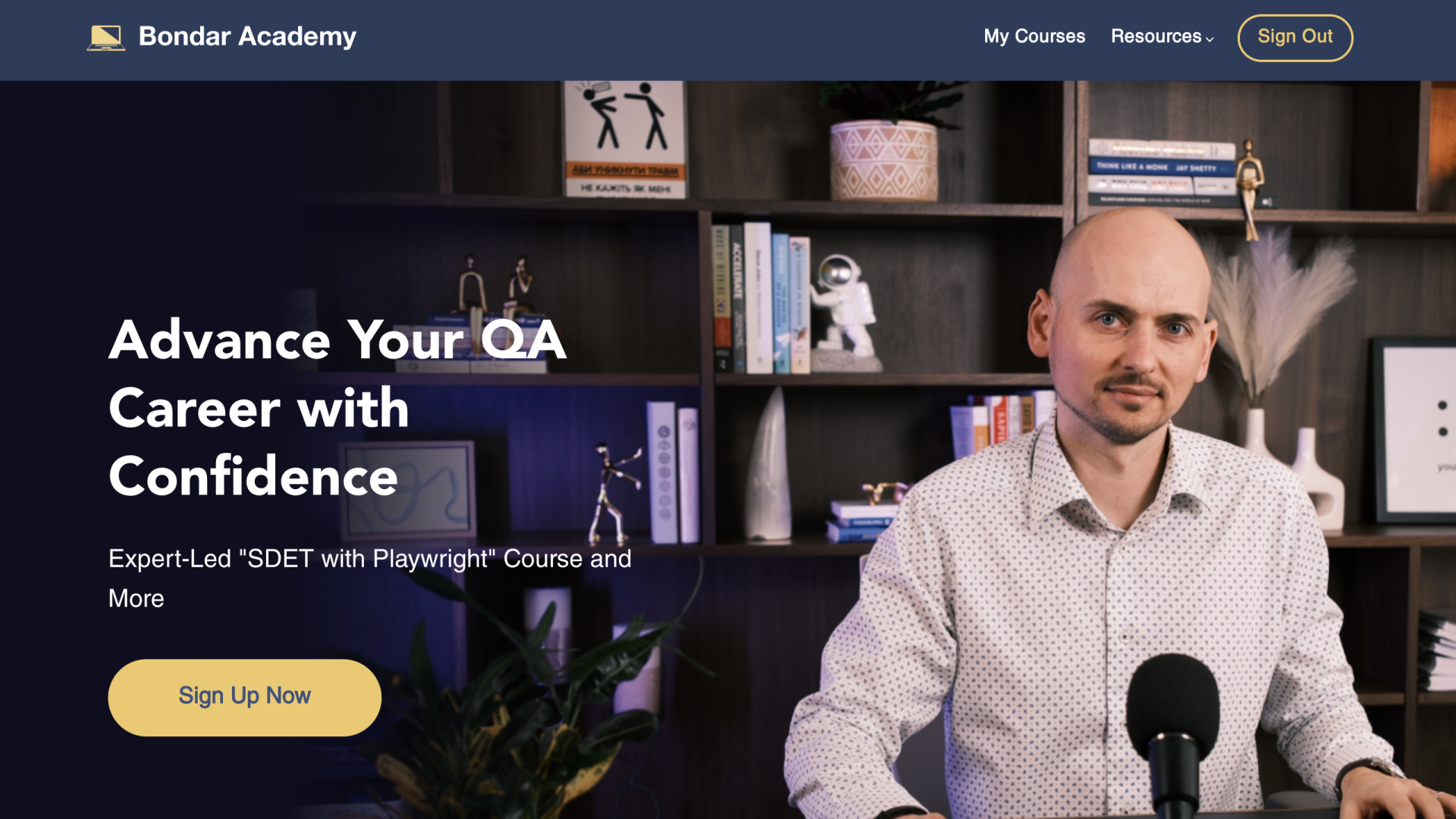 Bondar Academy. Advance your QA career. Playwright Online Course.