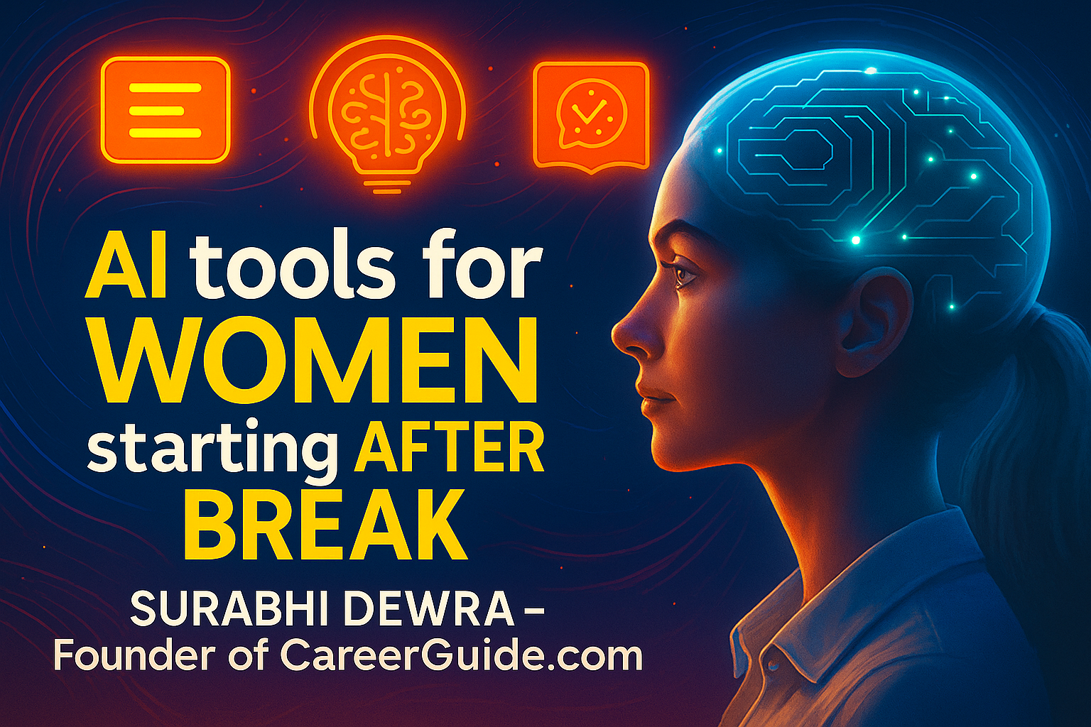 AI tools for women starting after break