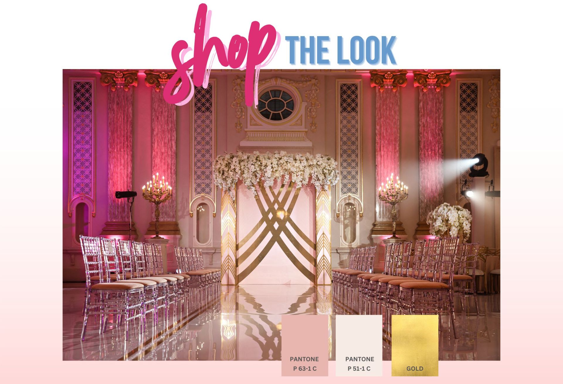 Shop The Look! SHINE BRIGHT at your next event.