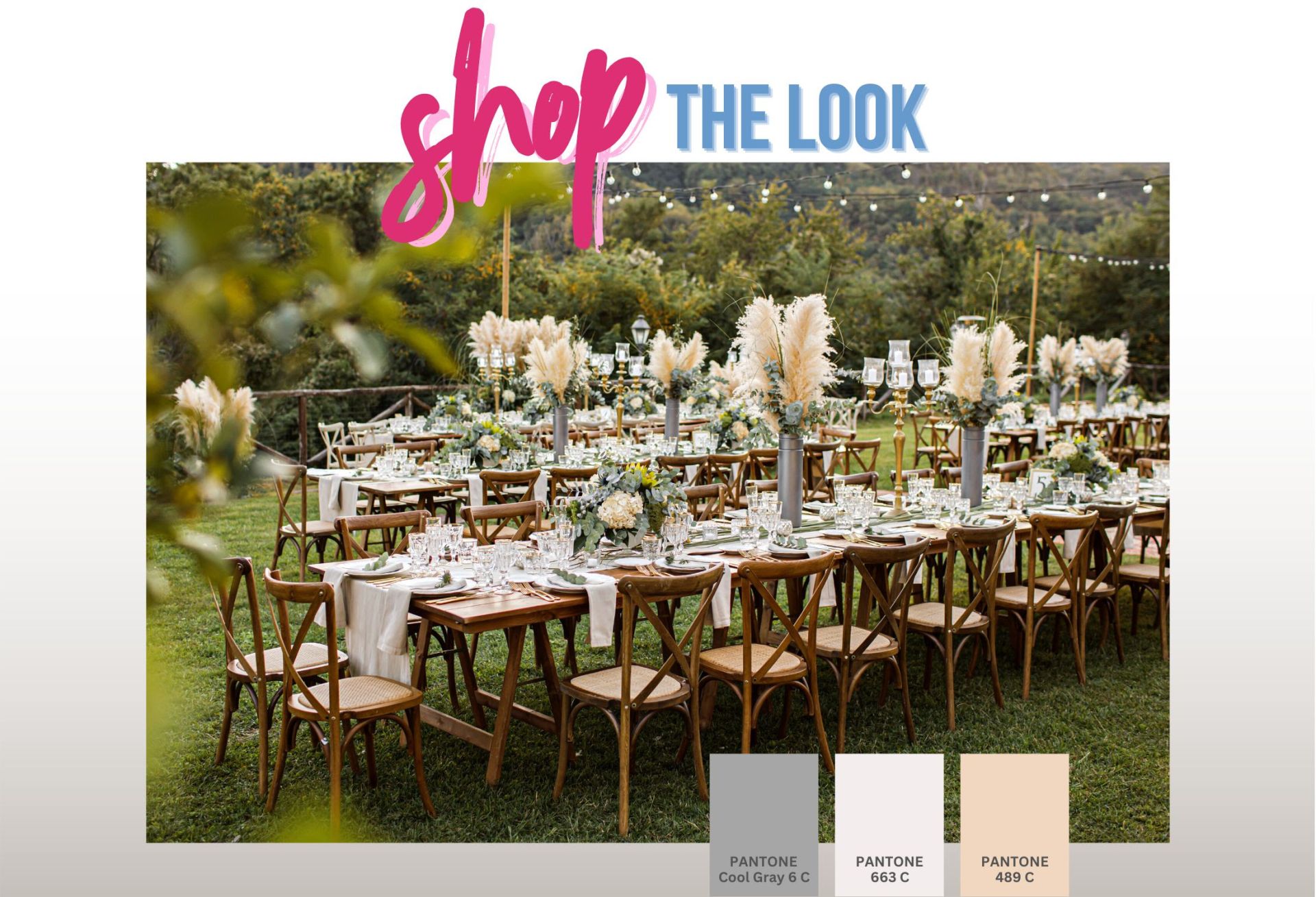 Shop The Look! Your GORGEOUS Vineyard Reception Starts Here