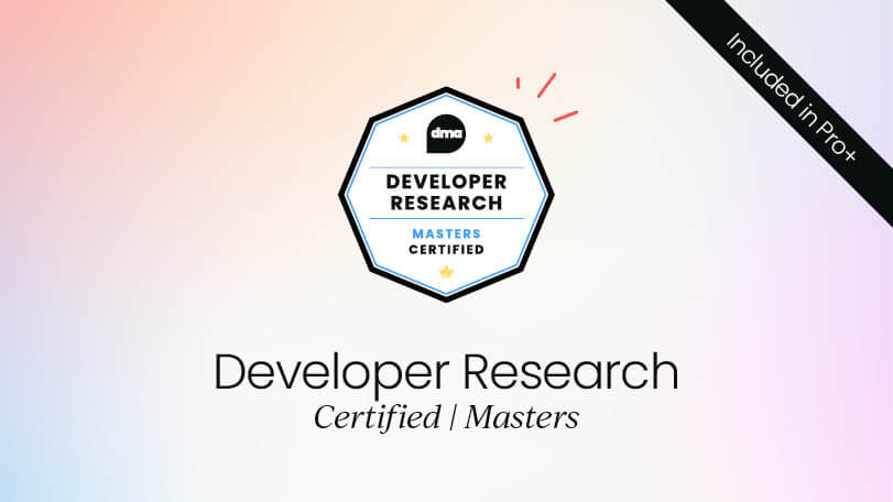 Developer Research Masters | OnDemand Course and Certification