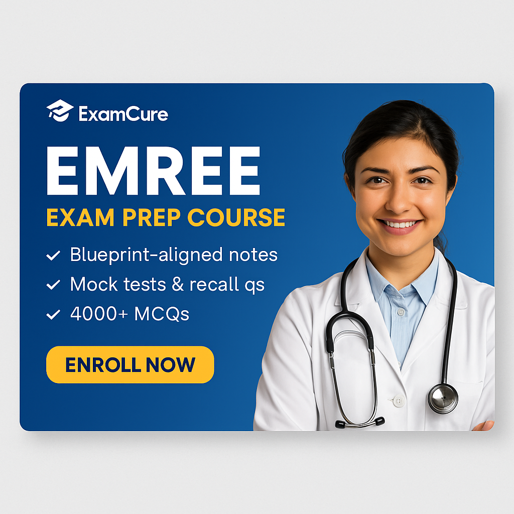 🩺 EMREE Exam 2025 – Full Guide, Dates, Requirements & Free Resources