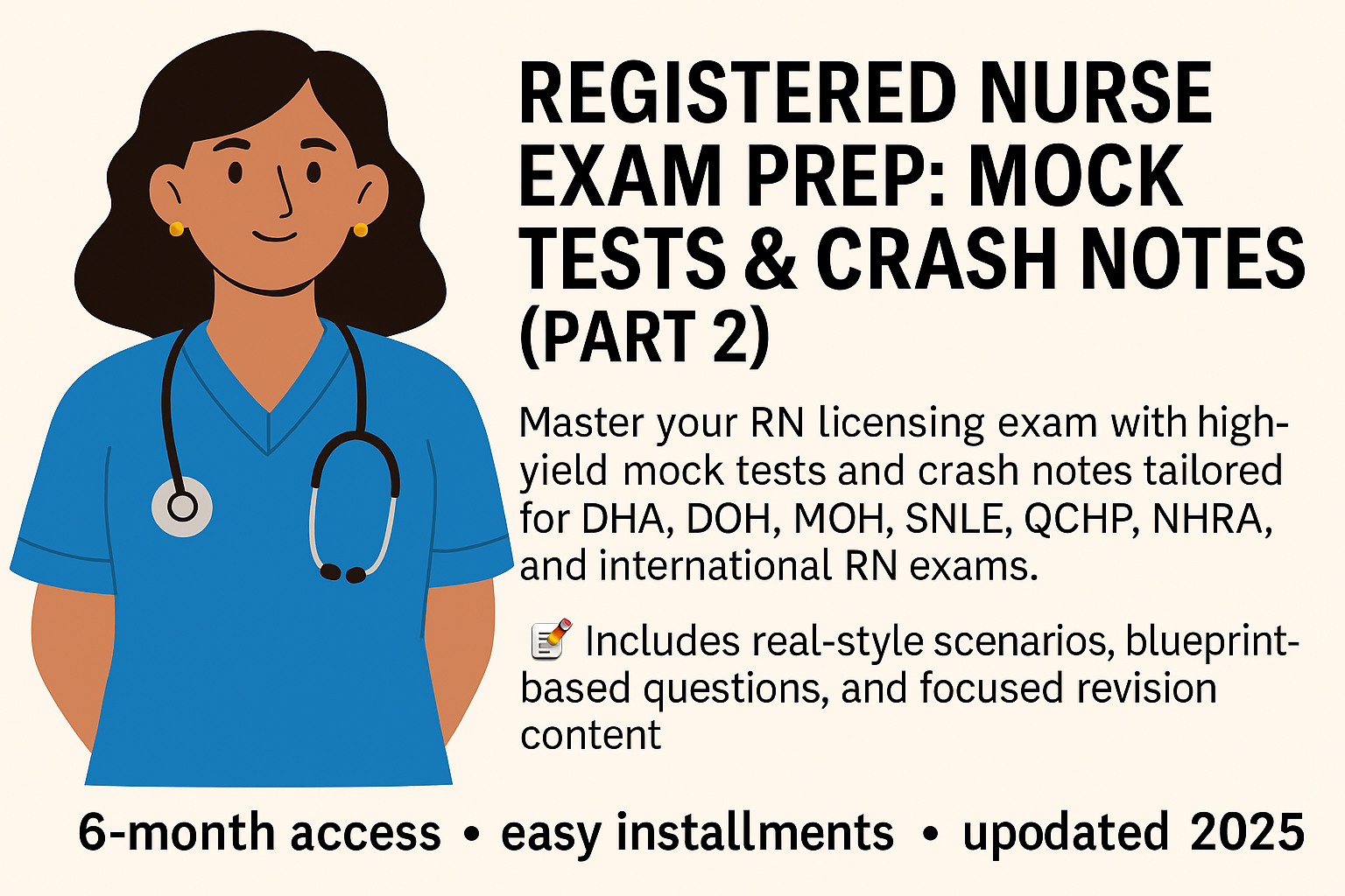 DOH RN Exam Prep- Mock Tests & Crash Notes
