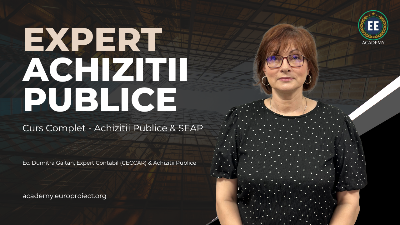 Curs Online - Expert Achizitii Publice