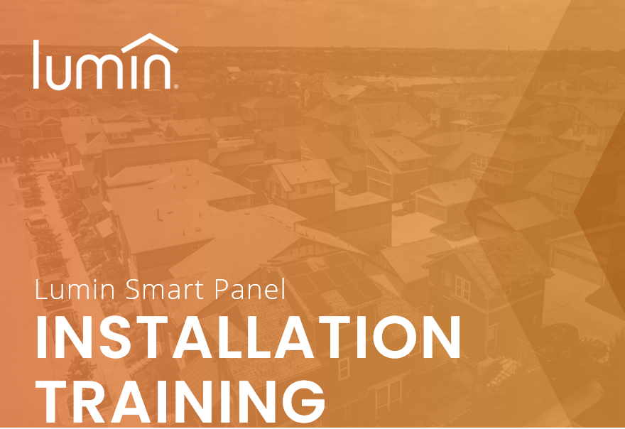 Lumin Smart Panel Certified Installer Training