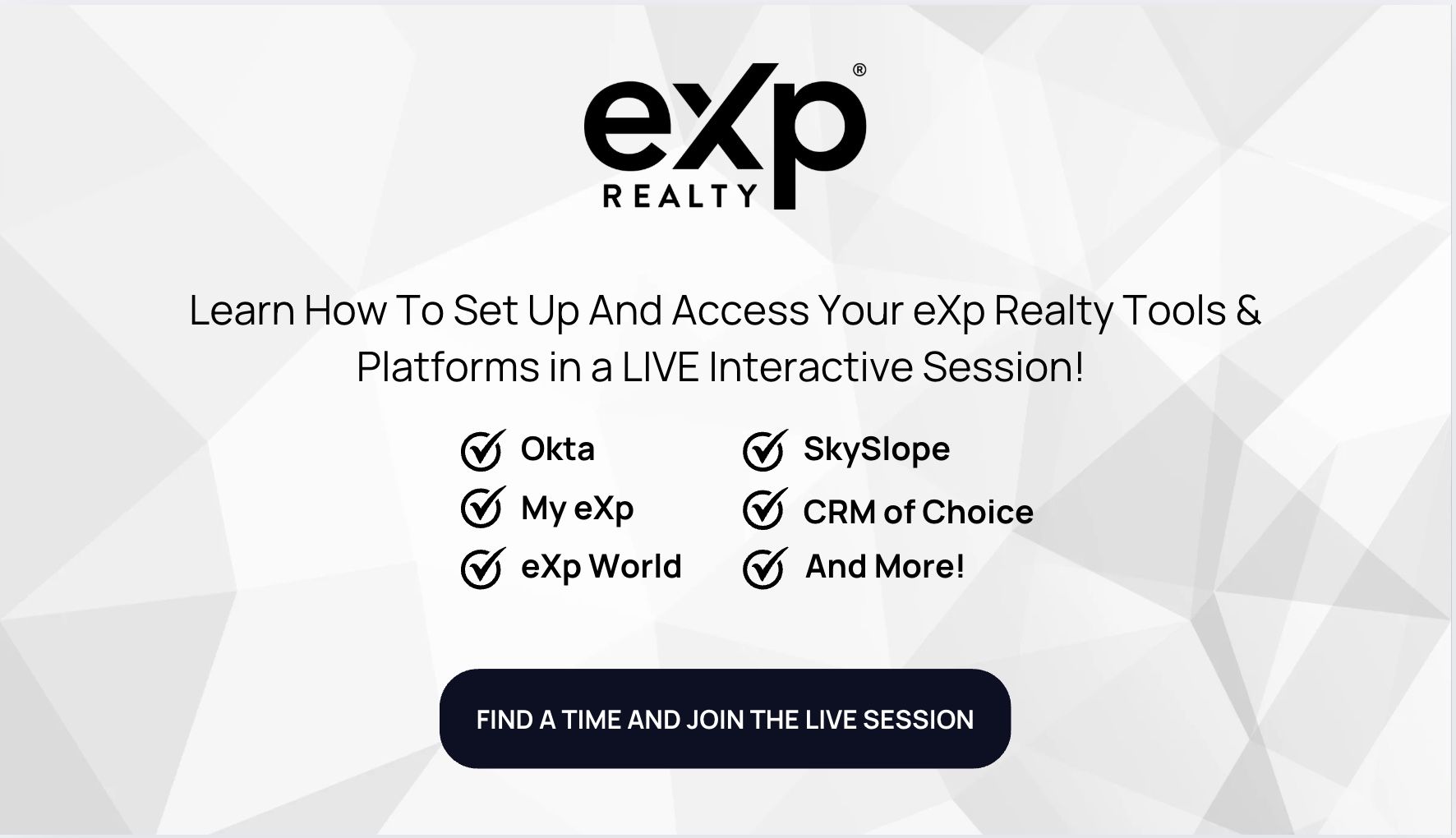 eXp Realty Live Agent Startup Session: eXp Tools & Platforms