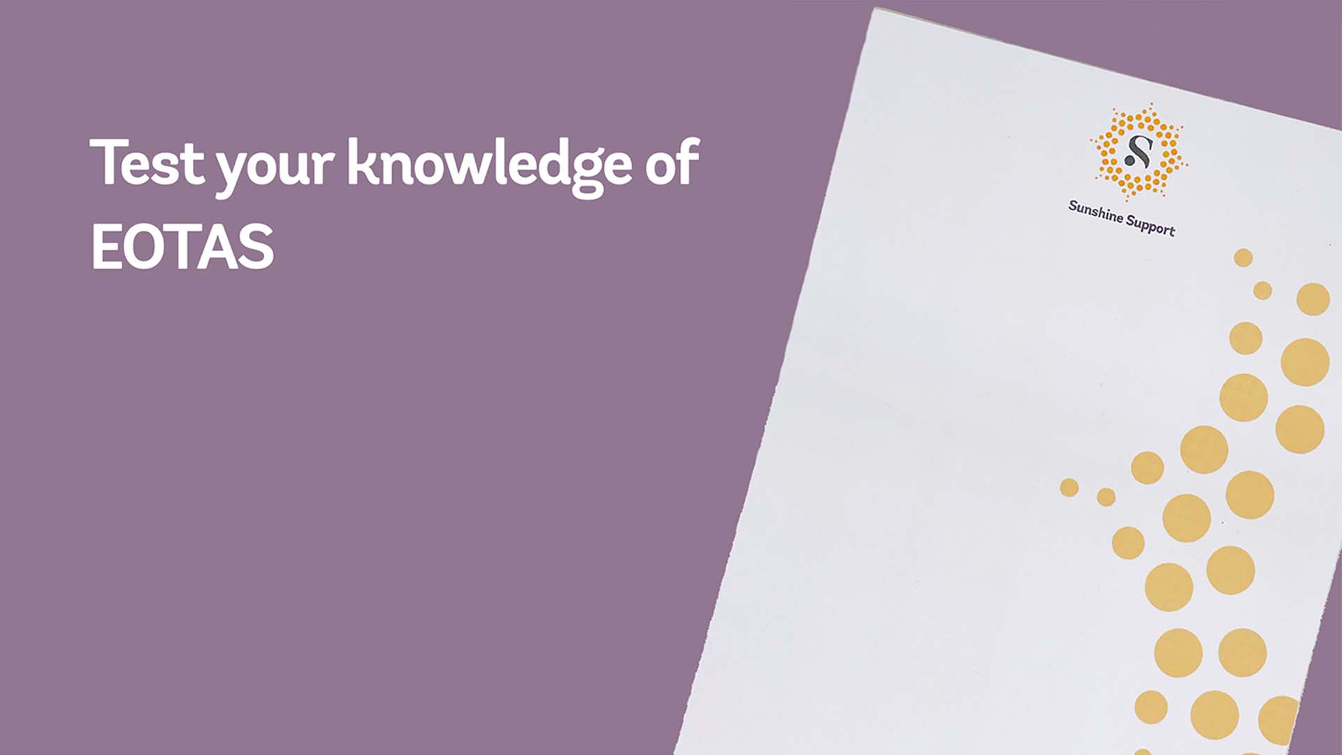 Introduction to EOTAS quiz