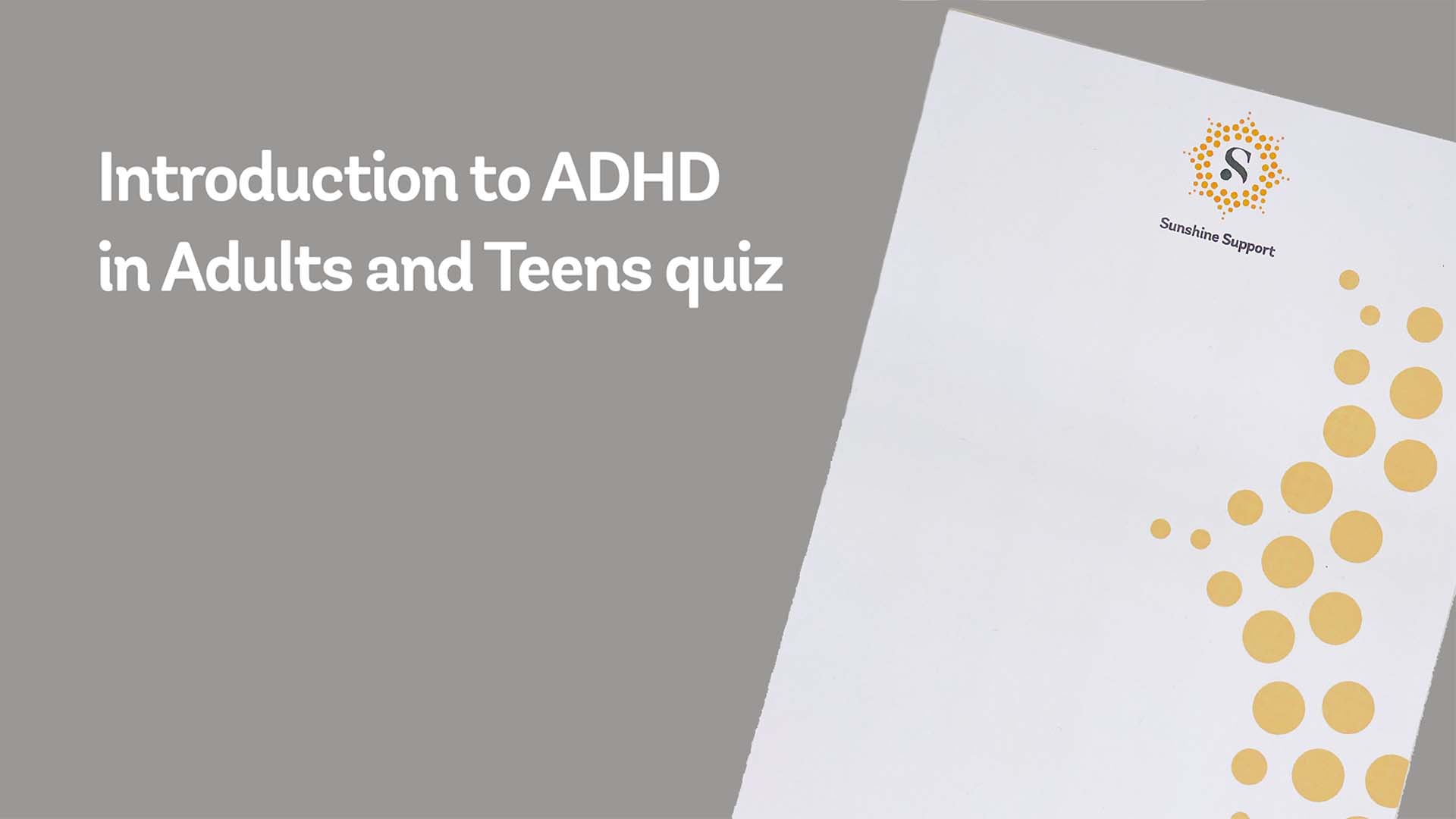Introduction to ADHD quiz