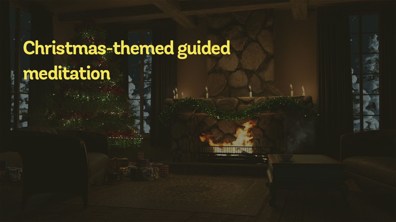 Christmas-themed guided meditation