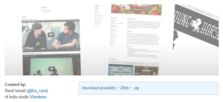 Press Kit by Rami Ismail