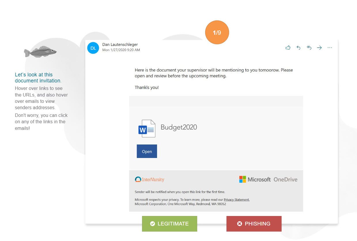 HIPAA: Phishing Challenge