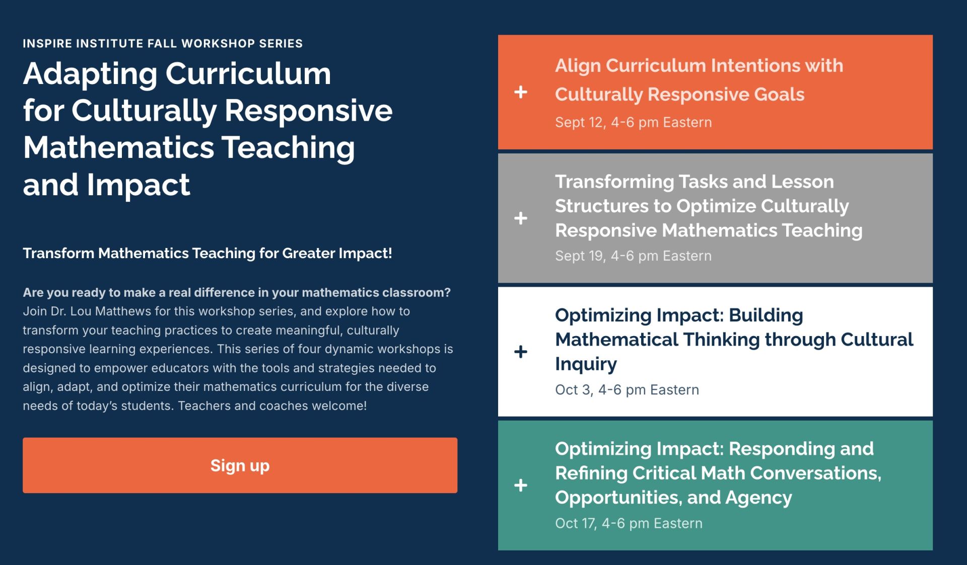 Adapting Curriculum for Culturally Responsive Mathematics Teaching and ...