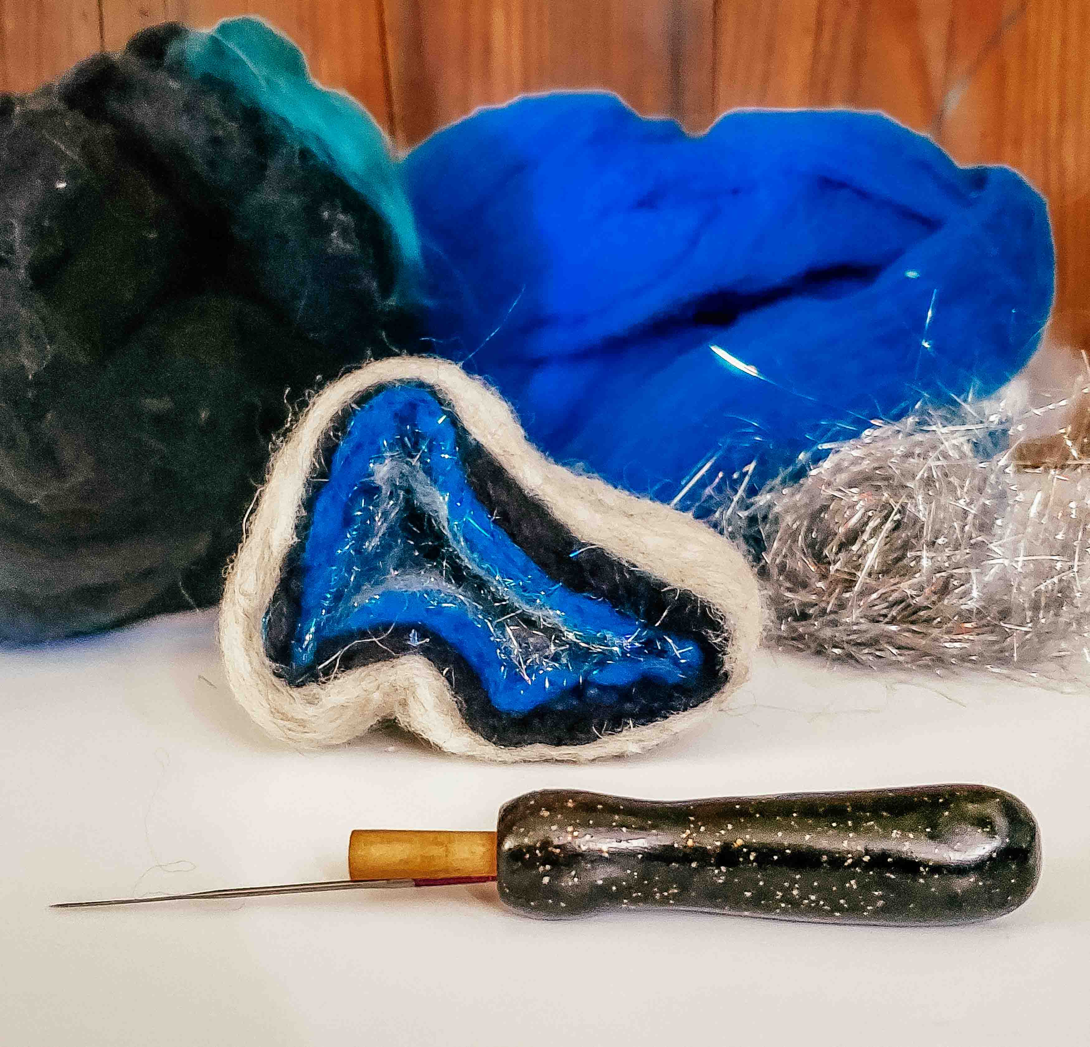 Geode Needle Felt Tutorial