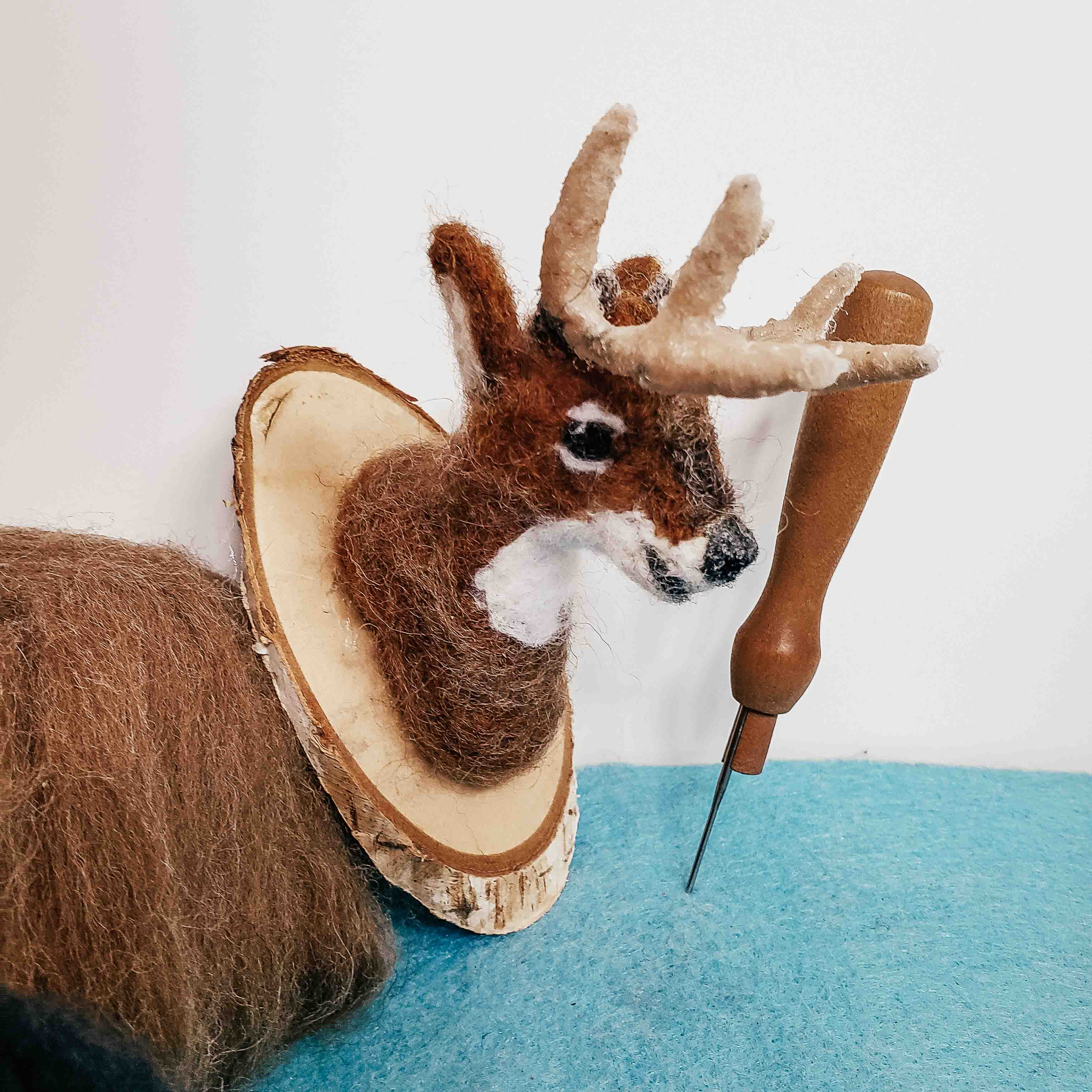 Mounted Buck Needle Felt Tutorial