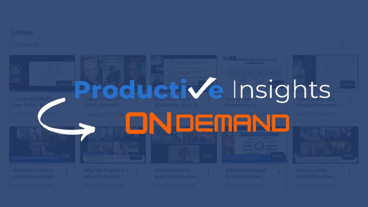 Productive Insights On Demand
