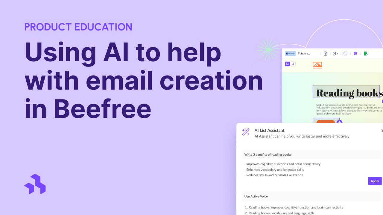 How to use AI to quickly create emails in Beefree