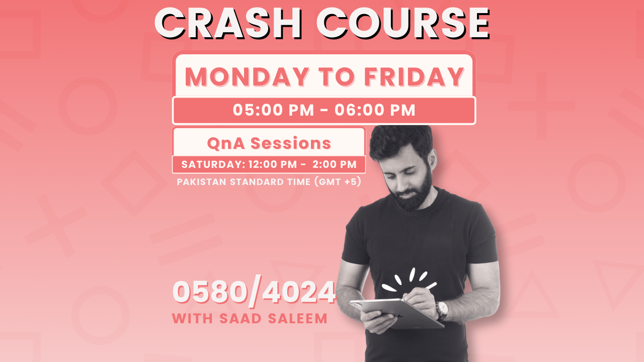 IGCSE/O LEVEL Math - Crash Course (January)