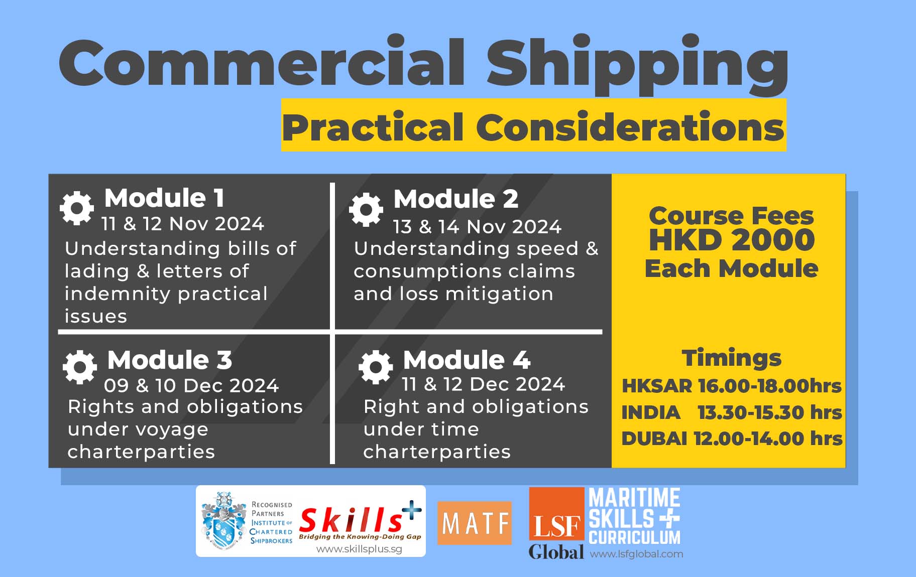Commercial Shipping – Practical Considerations - Module 1