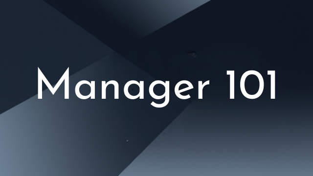 Manager 101 Course