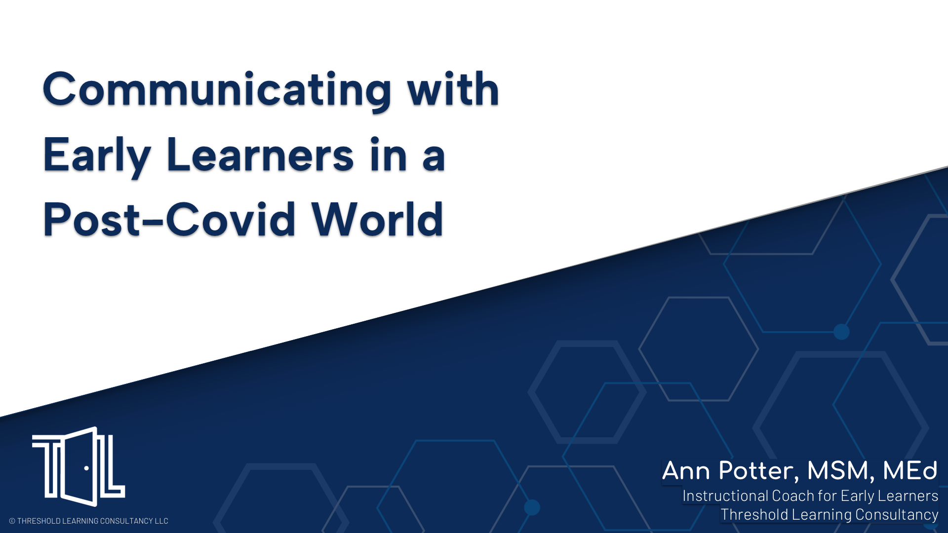 Communicating with Early Learners