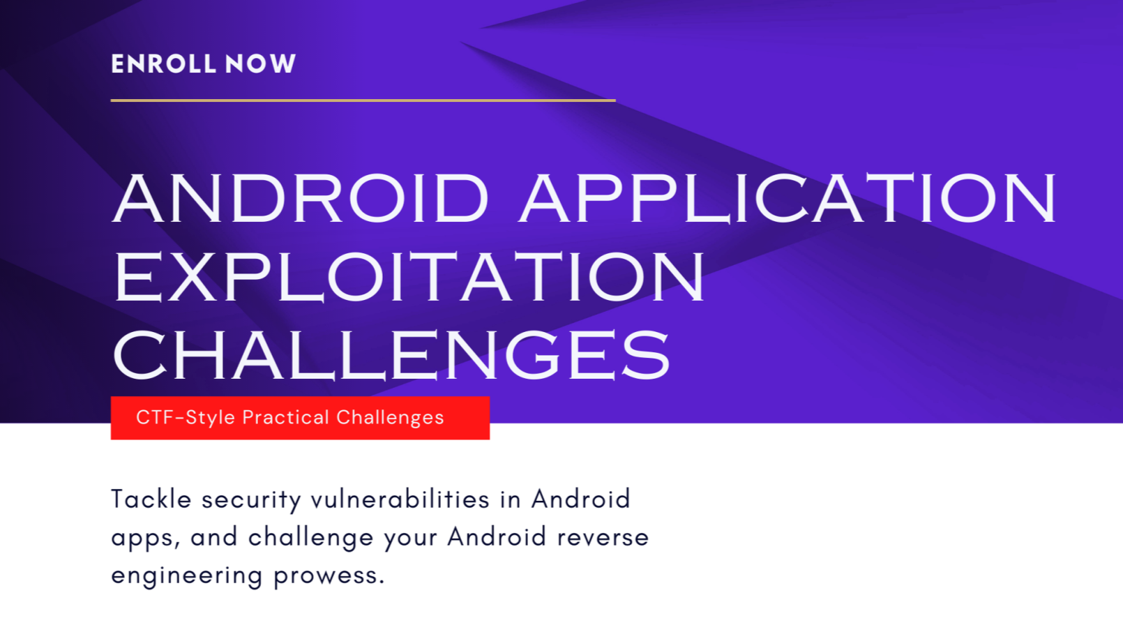 Android Application Exploitation Challenges | Free Android Labs