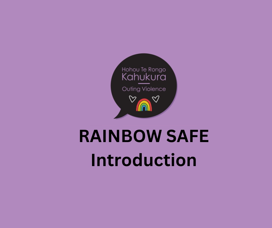 Rainbow Safe : Introduction to Takatāpui and Rainbow Communities