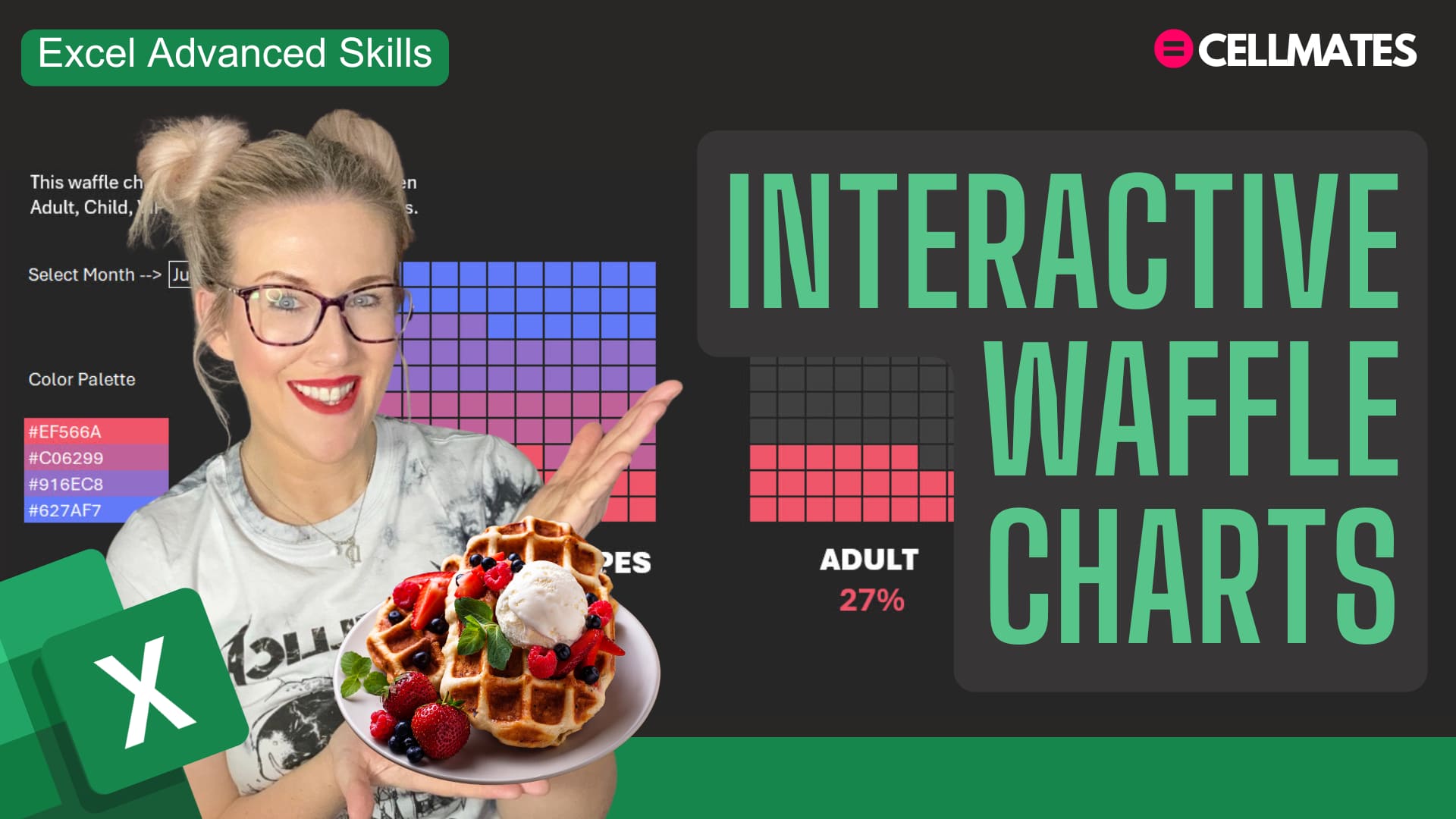 Download File: Interactive Waffle Charts - Excel Charting Skills