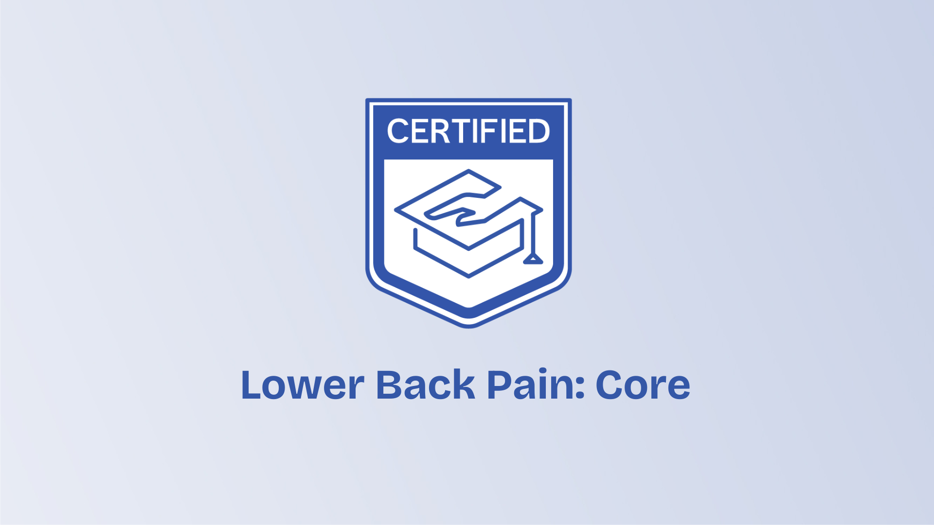 01 Decoding Lower Back Pain: Core