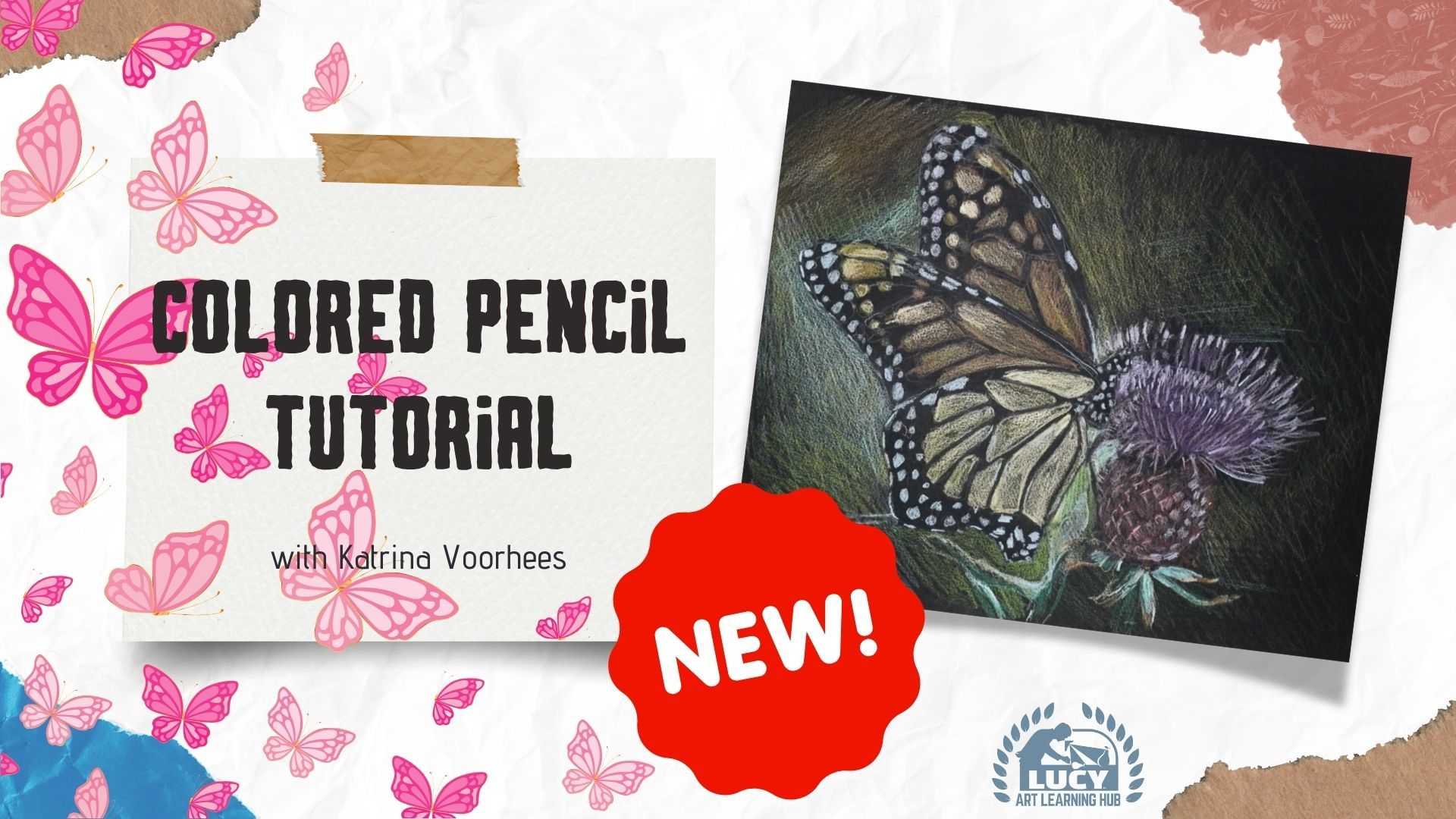 Colored Pencil Tutorial: butterfly