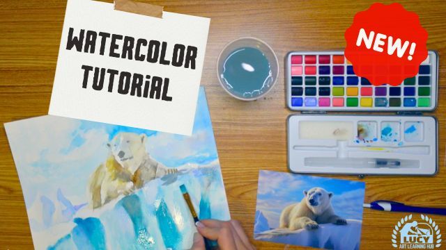 Watercolor Polar Bear Tutorial