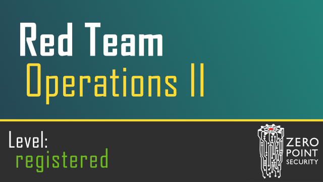 Red Team Ops II