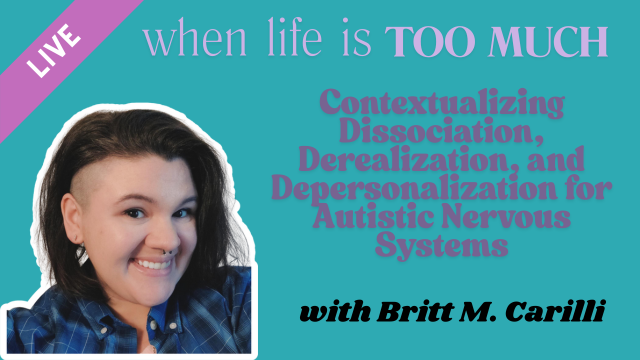 [LIVE: Nov 21st] Contextualizing Dissociation, Derealization, and ...