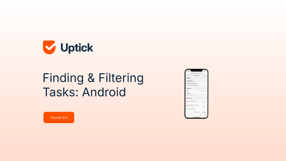 Android App Basics - Finding and Filtering Tasks