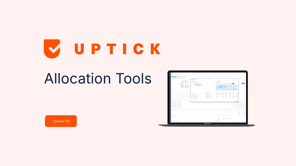 Desk Advanced - Allocation Tools