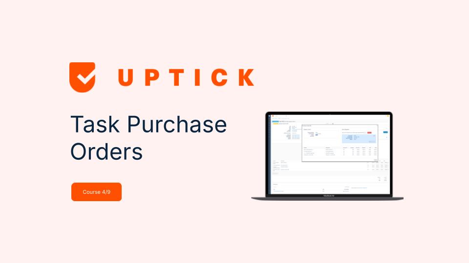 Desk Advanced - Task Purchase Orders