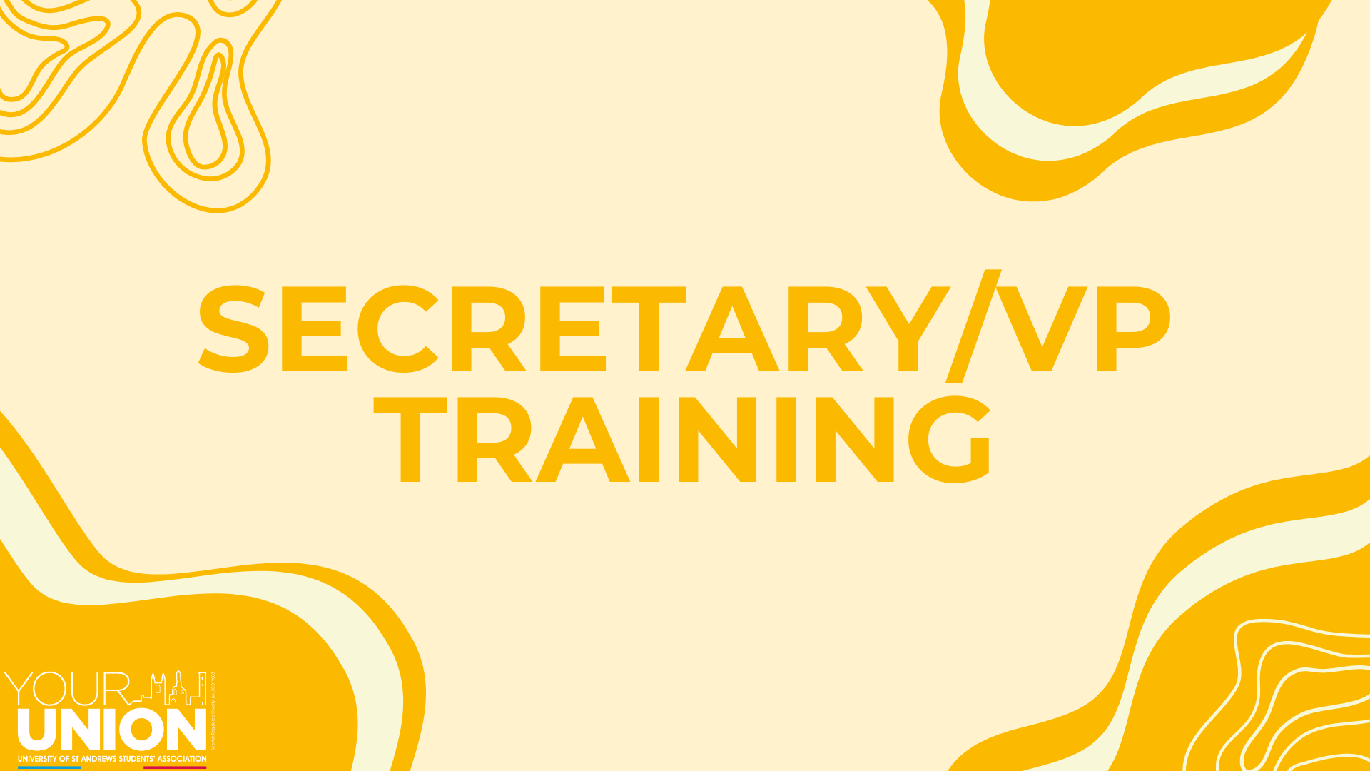 Secretary/VP Training