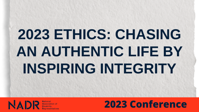 2023 Ethics: Chasing an Authentic Life by Inspiring Integrity