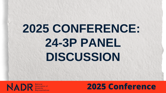 2025 Conference: SSR 24-3p Panel Discussion