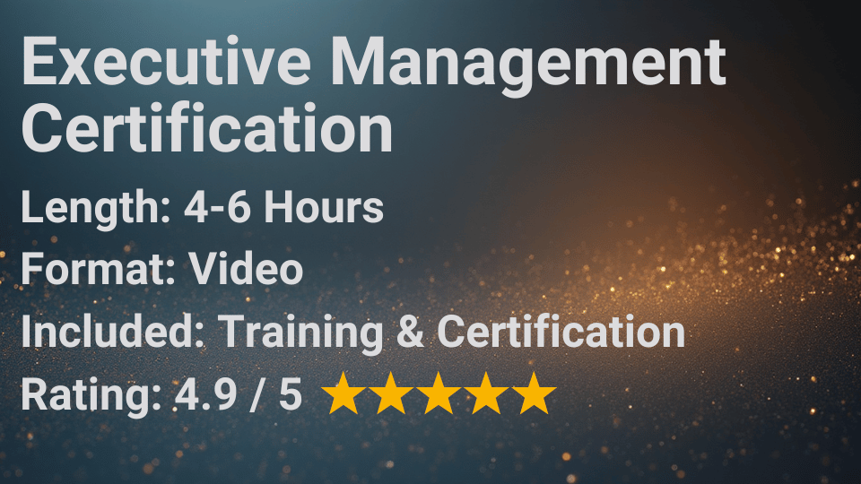 Executive Management Certification