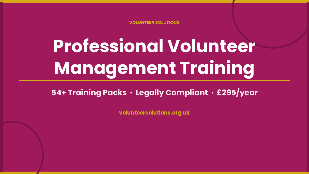Volunteer Training Pack Library — 54+ Topics | Volunteer Solutions