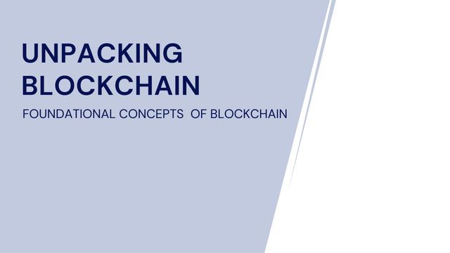 Unpacking Blockchain
