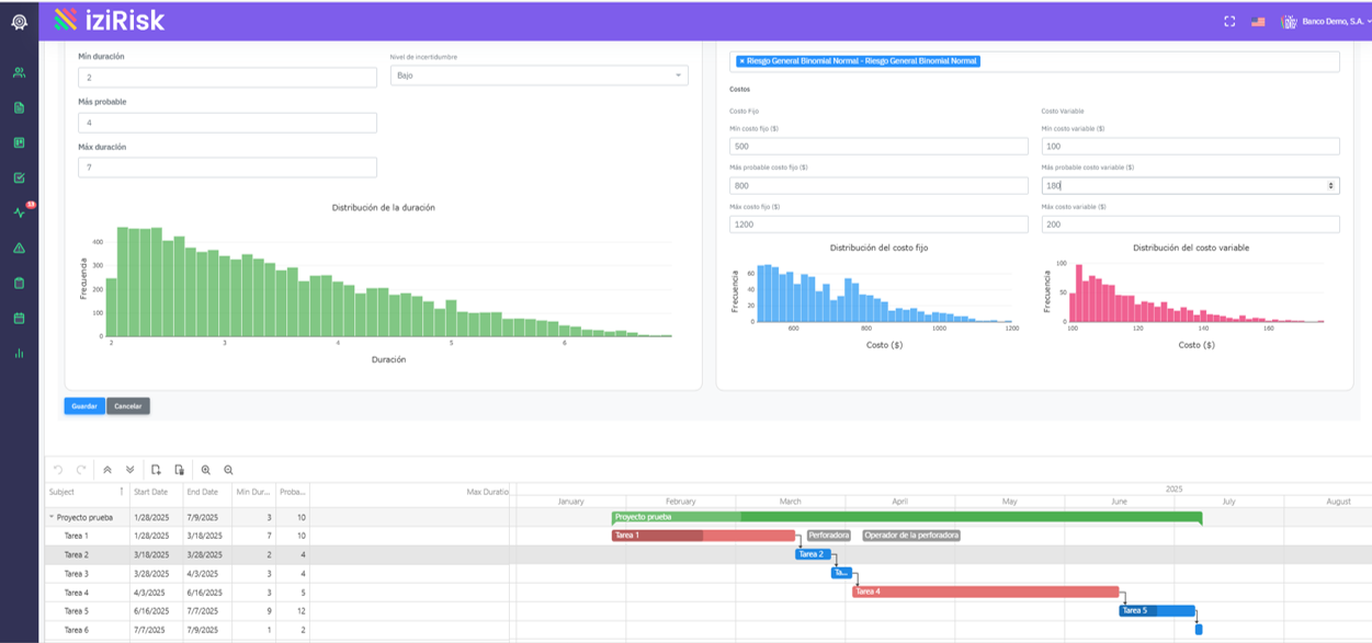 Monte Carlo Simulation for Project Risks in Excel