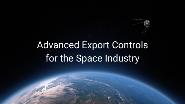 Advanced Export Controls for the Space Industry