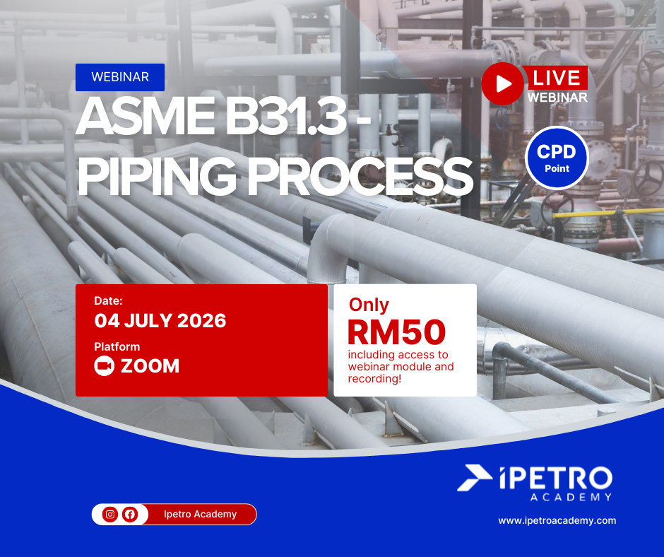 Webinar 2026: ASME B31.3 - Piping Process